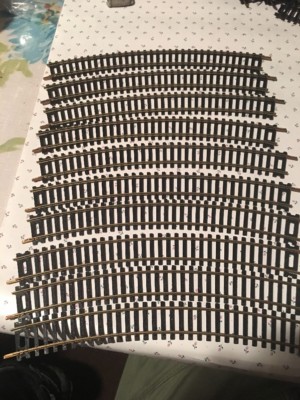 Bachmann HO Scale 18" R 30 Curved Brass Track 10 Pieces Vintage Track ...