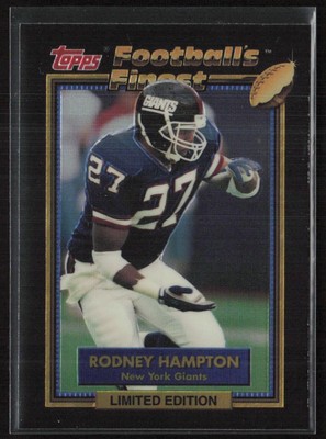 1992 Finest Rodney Hampton #9 New York Giants | eBay