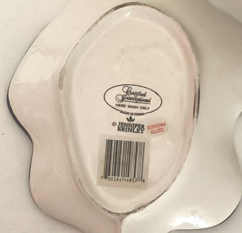 Jennifer Brinley Certified International Blue Lagoon Clown Fish Dessert ...