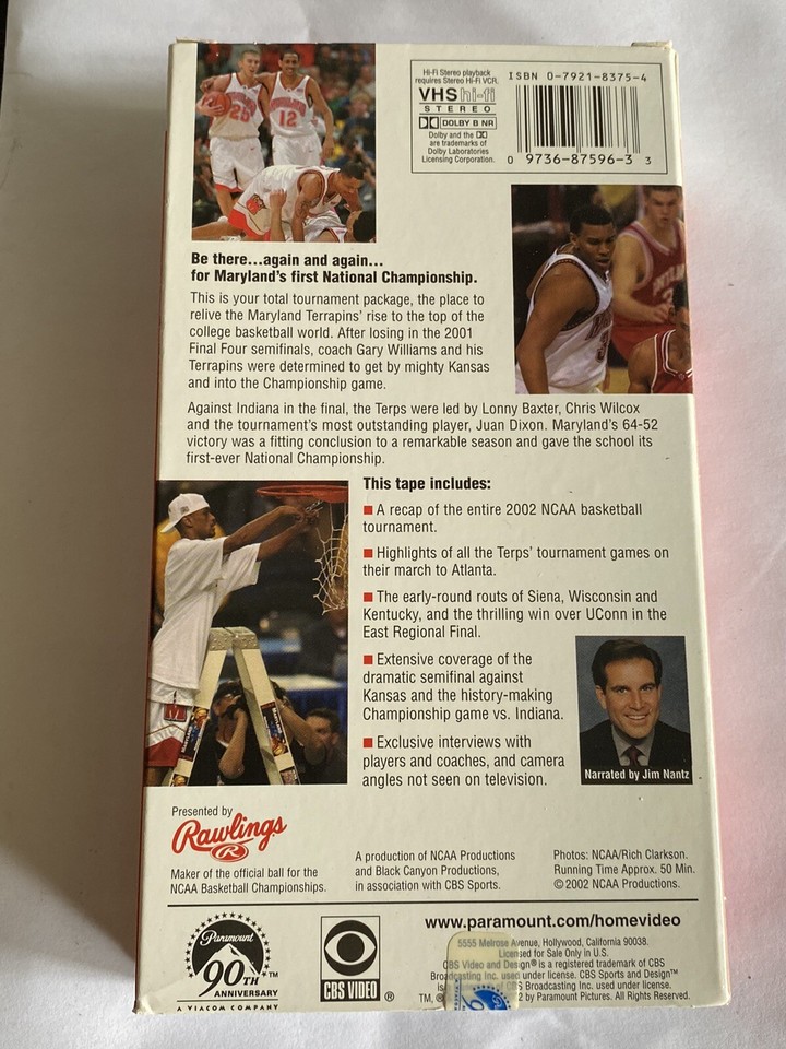 The Official 2002 NCAA Championship Video (VHS, 2002) 97368759633| eBay