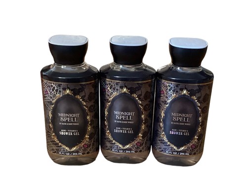 3 X MIDNIGHT SPELL 10 fl.oz. Shower Gel New Bath & Body Works ...