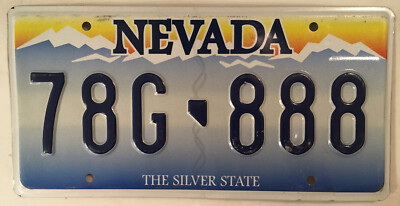 NV TRIPLE 8 license plate Eight 888 repeating Quadruple number 78G | eBay