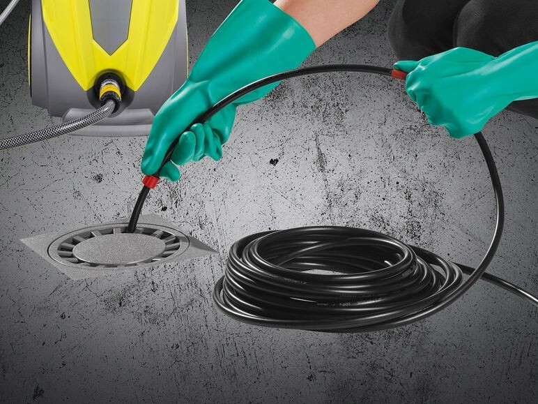 Parkside Pipe and Drain Cleaning Set, unblocking drain and pipes PRRS ...