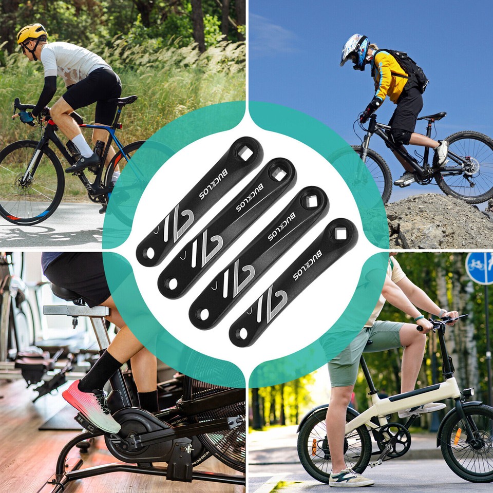 MTB Bicycle Crank Arm 152/170mm Crank Set Square/Diamond Aluminum E ...