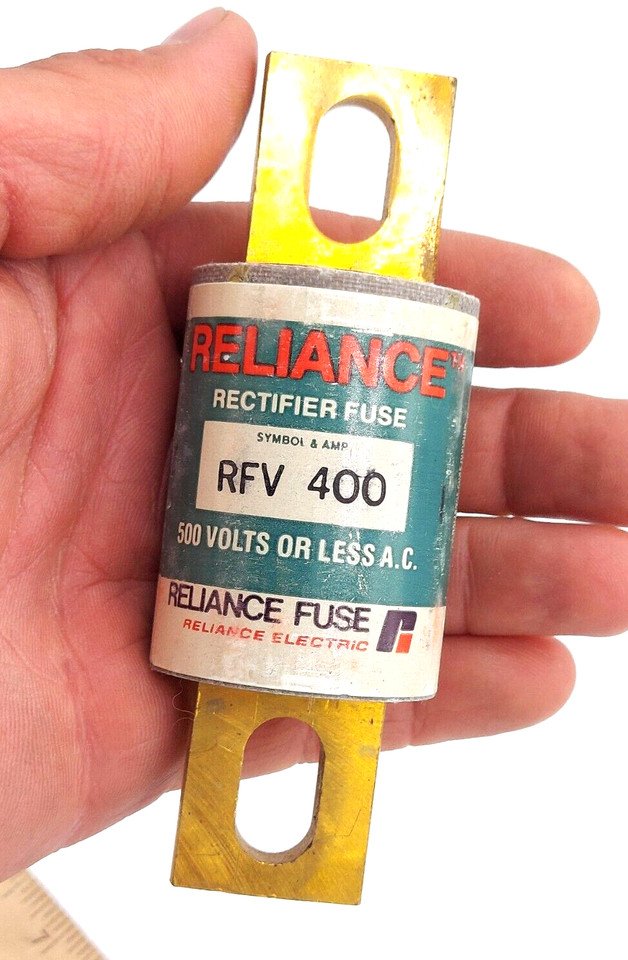 RELIANCE 400 Amp RFV-400 Rectifier Fuse 500V RFV400 *New Old Stock* | eBay