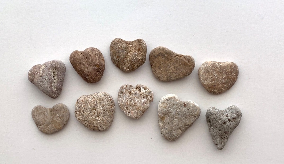 Heart Shaped Beach Pebbles
