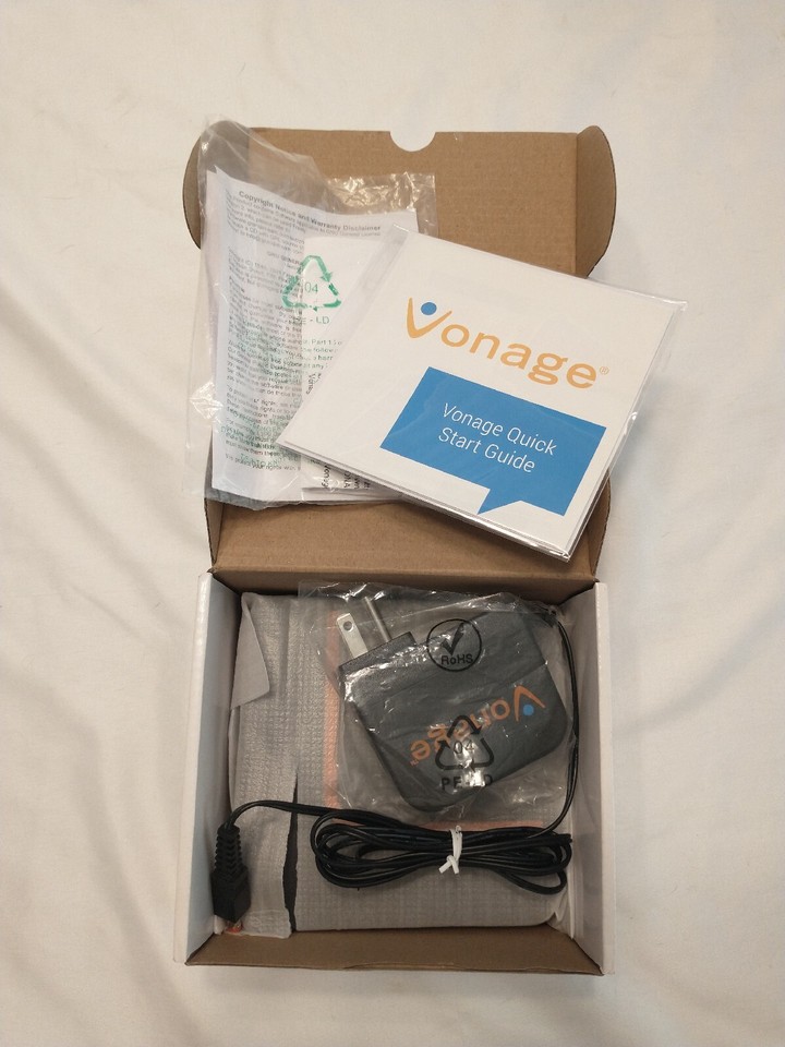 Vonage Grandstream HT801 Analog Telephone VoiP Adapter NEW Open Box ...