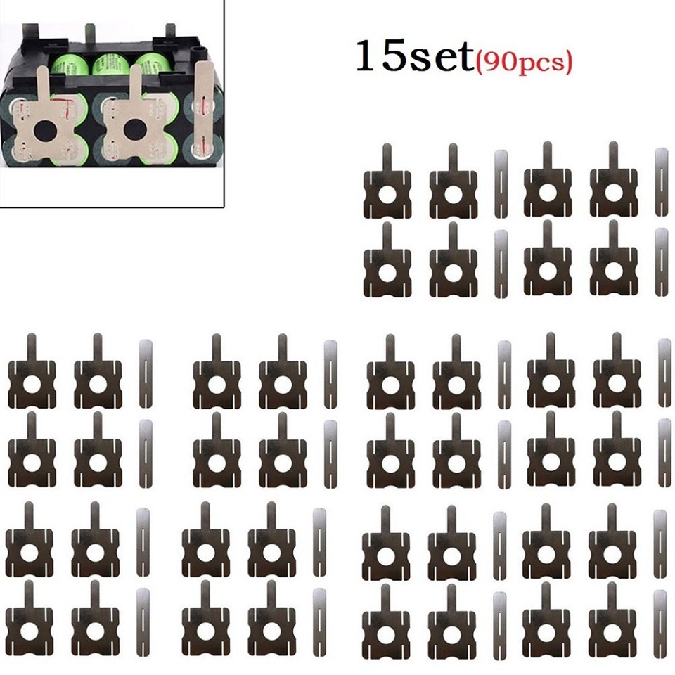 15set(90pc) Nickel Plated Steel Strap Strip Sheets For Battery Pack ...