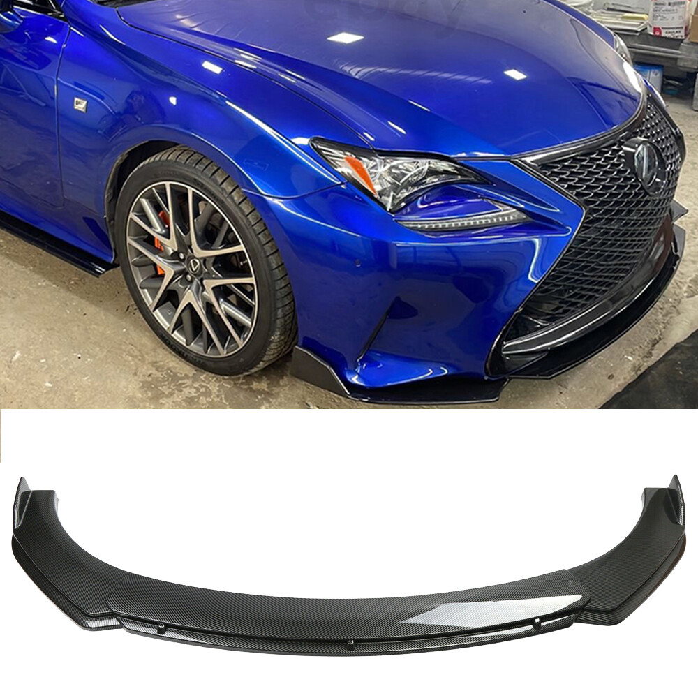 For Lexus Rc-f Rc200 Rc300 Rc350 Front Bumper Lip Spoiler Splitter ...
