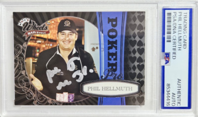 2009 Wheels #11 Phil Hellmuth Signed Poker Card Autograph Auto PSA/DNA ...