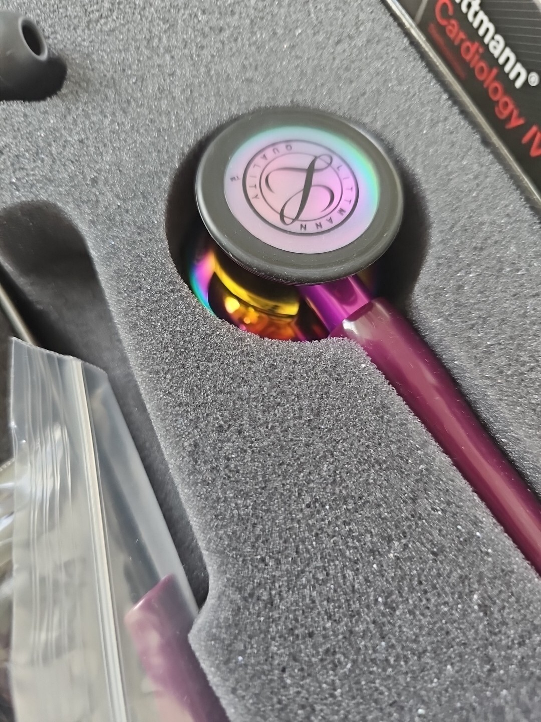 3M Littmann Cardiology IV Stethoscope 6239 Plum Tube Violet Stem ...