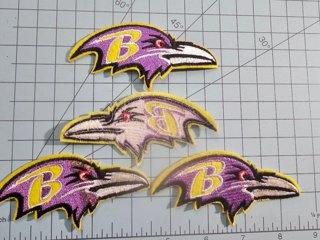 BALTIMORE RAVENS EMBROIDERED IRON ON PATCH 2” X 3” SET of 20 | eBay