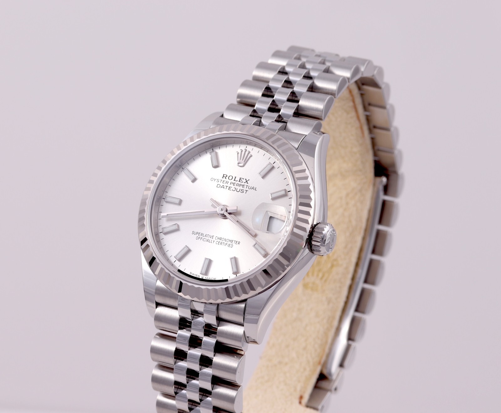 Rolex 2024 Datejust 31 Silver Index Fluted Jubilee New Card/Box/Papers ...