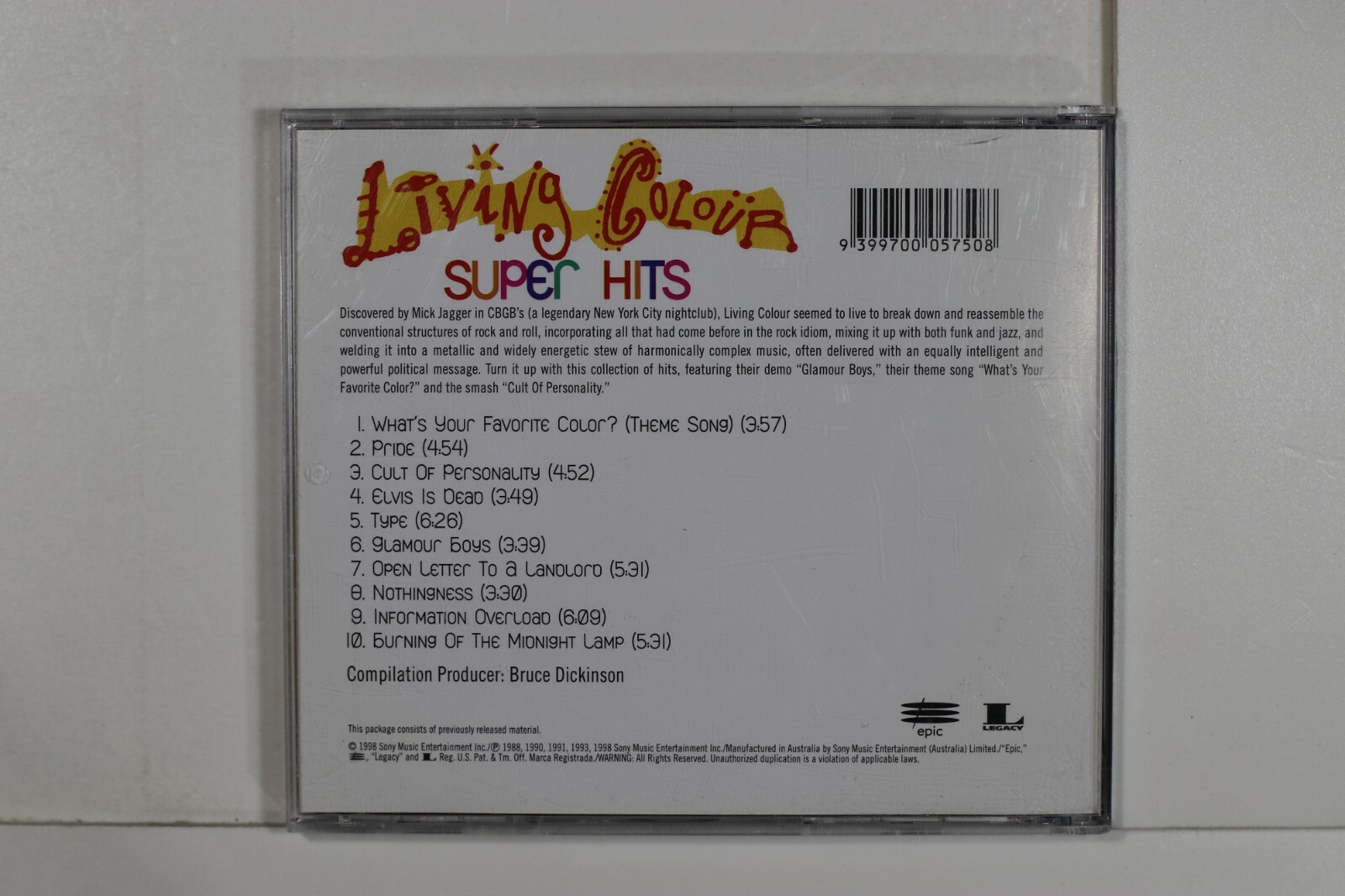 Living Colour – Super Hits - CD | eBay