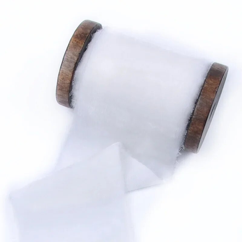 Velvet Ribbon Frayed Edge Trim Handmade Fringe Ribbons Diy Cake ...