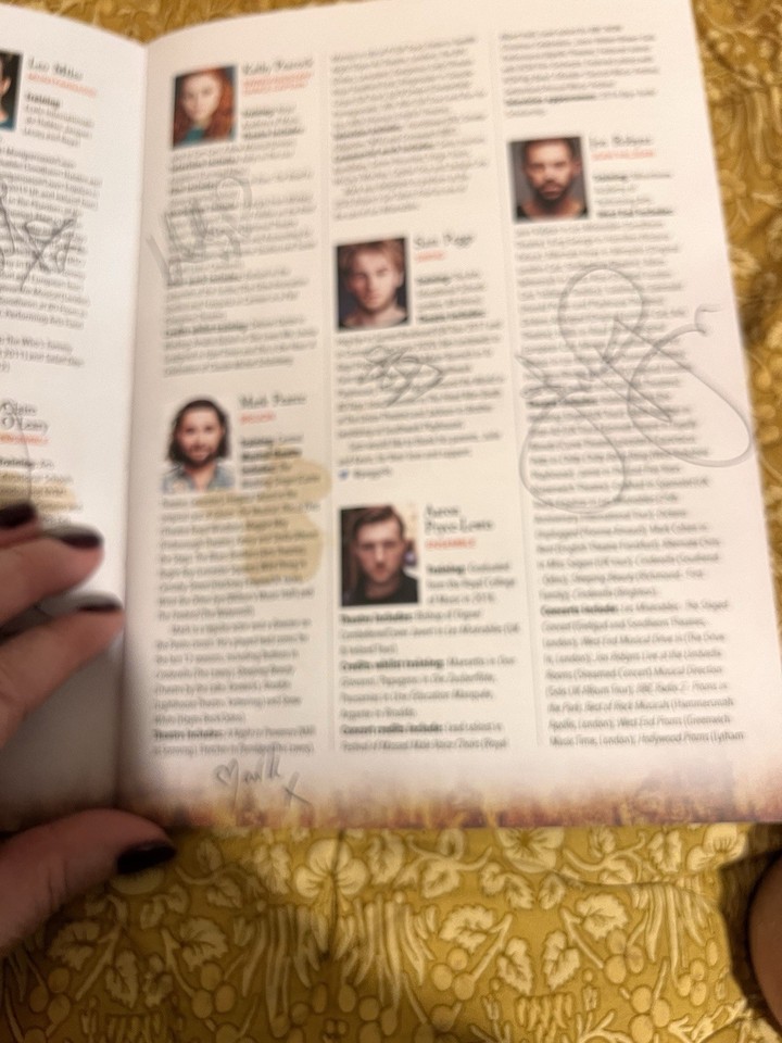 Signed Les Miserables Musical Theatre Programme Cast Autograph | eBay UK