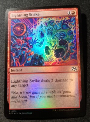 Lightning Strike - Foil - DFT - MTG - EN - NM - 0136 | eBay