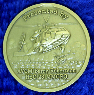 USN HSC-28 Helicopter Challenge Coin KJ-4 | eBay
