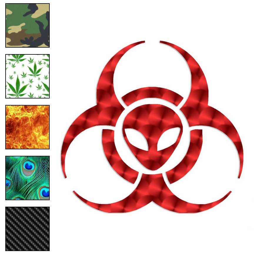 Alien Biohazard, Vinyl Decal Sticker, 40 Patterns & 3 Sizes, #8 | eBay