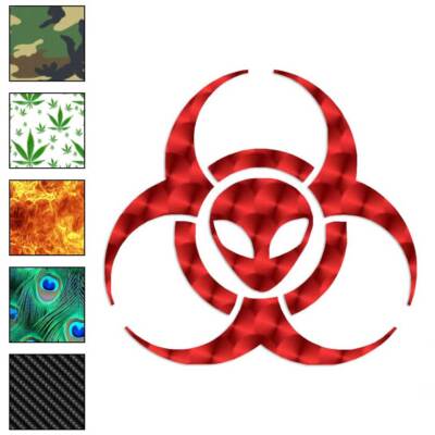Alien Biohazard, Vinyl Decal Sticker, 40 Patterns & 3 Sizes, #8 | eBay