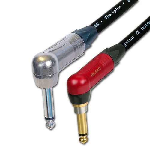 SILENT Neutrik Guitar Jack Lead. Long Spirit SC Cable. 1m 3m 6m 5m 10m ...