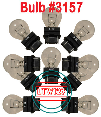 (10) 3157 LIGHT BULb Clear SUN EAST DUAL CONTACT | eBay