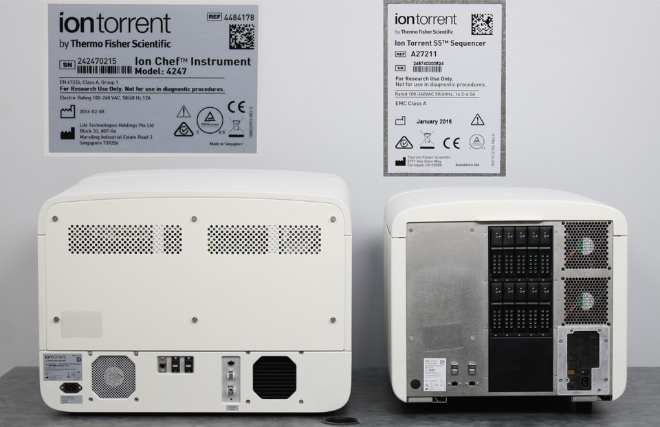 Thermo Ion Torrent GeneStudio S5 Semiconductor Sequencer and Ion Chef ...