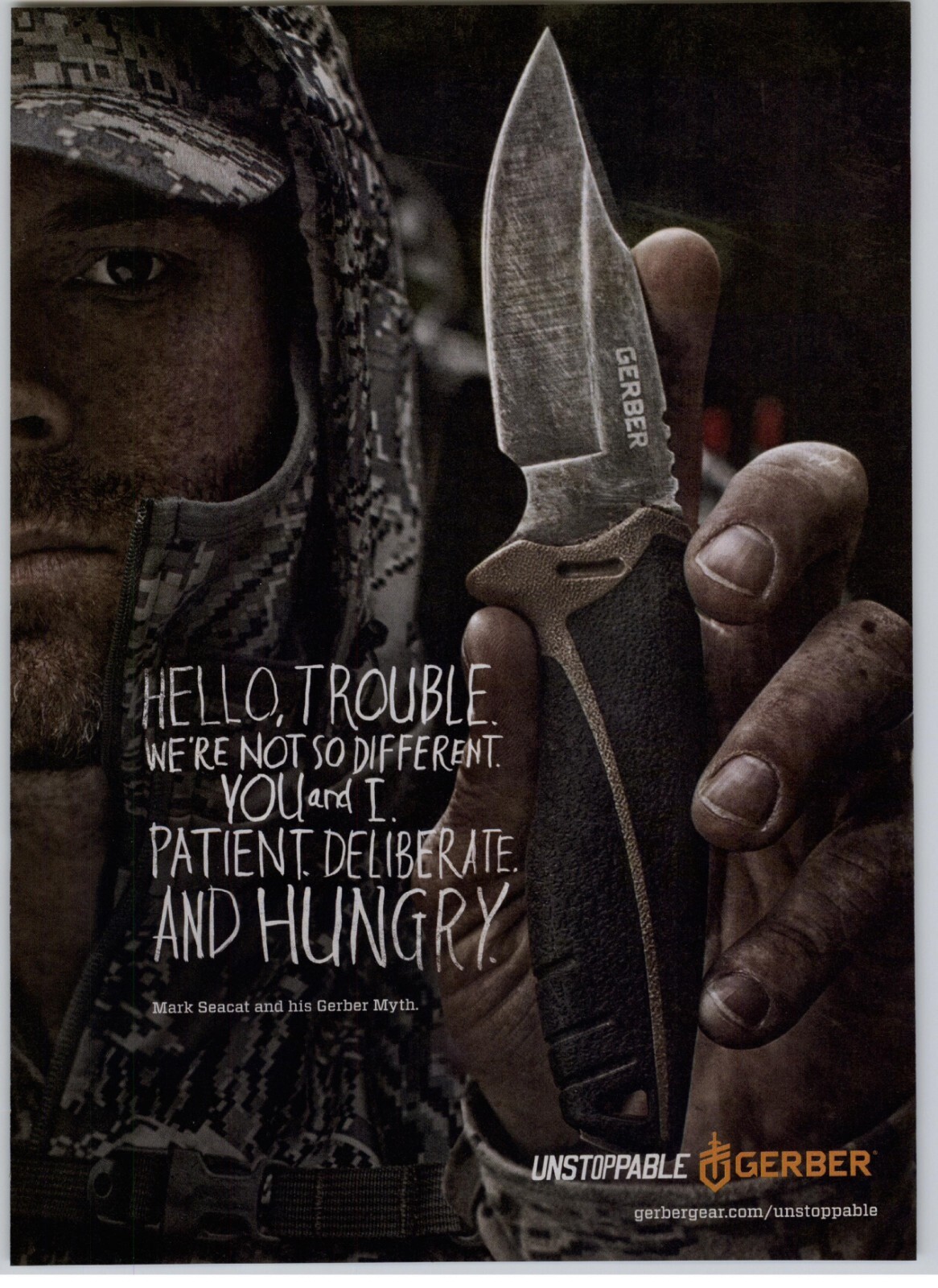 2012 Print Ad Gerber Knife Myth Vintage Mark Seacat Magazine Advertisement Promo | eBay