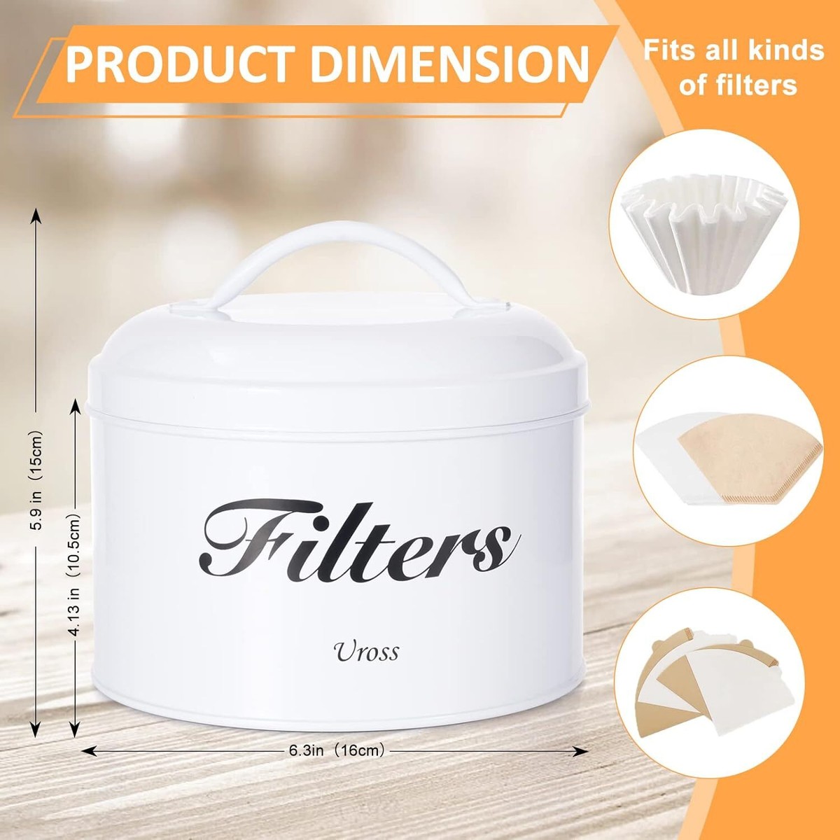Coffee Filter Storage Dispenser