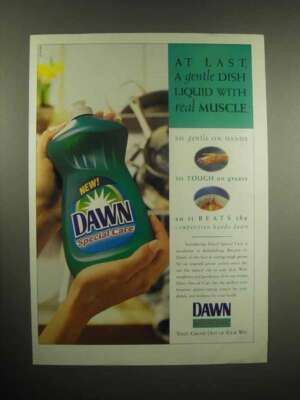 1998 Dawn Special Care Dish Liquid Ad - At Last | eBay