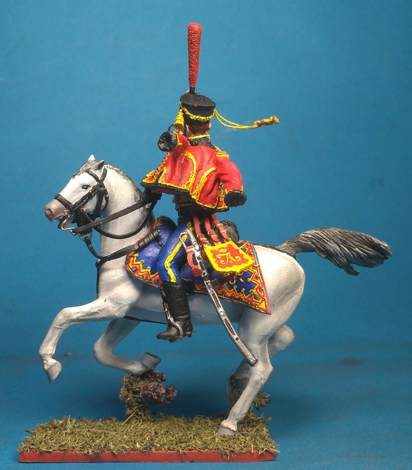 Unassembled Russian Mounted hussars, White Metal 1/30 Figure kit VID ...