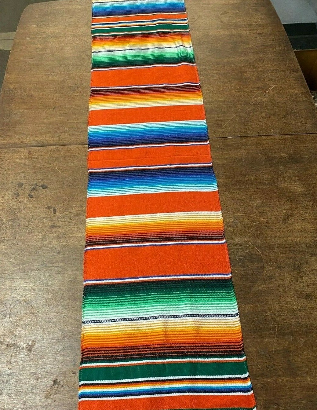 Mexican Sarape Table Runner 81"X14" 1st quality XLARGE ,Saltillo ...