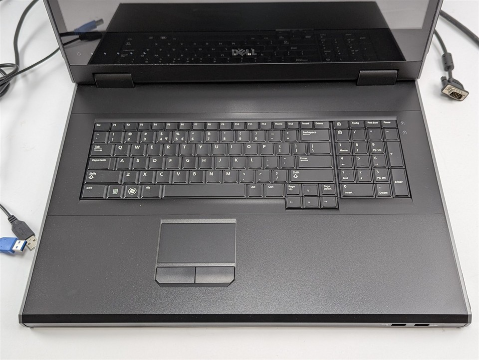 Dell DKMMLED185‑G01 18.5" 1U Rackmount LED KMM Console VGA USB | eBay