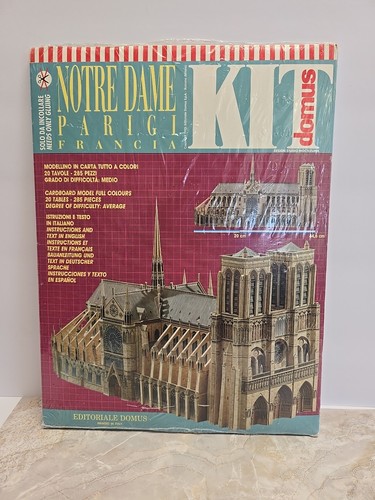 Domus Kit Notre Dame Parigi Francia Needs Only Gluing English ...