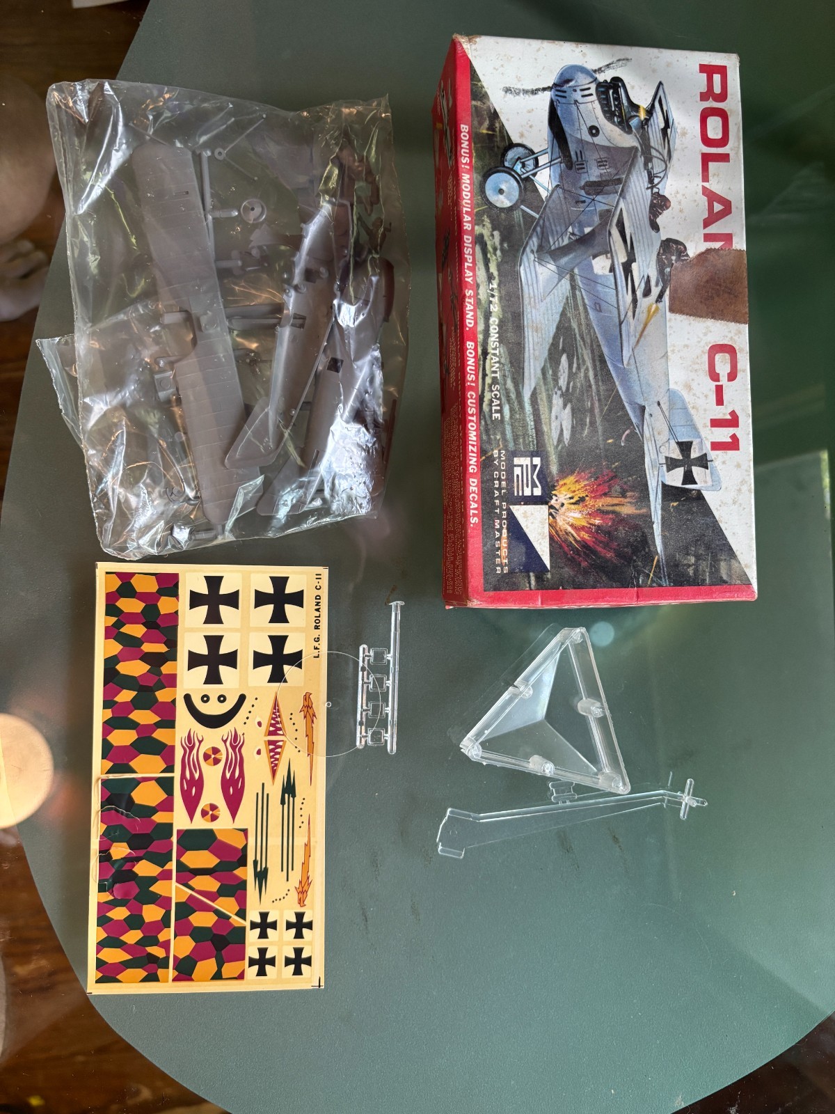 Lot of 4 vintage biplane kits 1:72 Airfix, Academy, MPC, Modelcraft ...