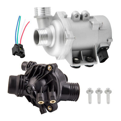 Water Pump W/Thermostat &Bolt For BMW X3 X5 328i 128i 528i 528xi 330i 2 ...