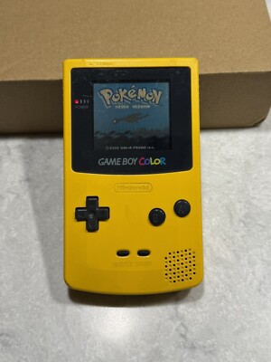 Nintendo Game Boy Color Yellow Handheld Game Console - WORKS!! | eBay