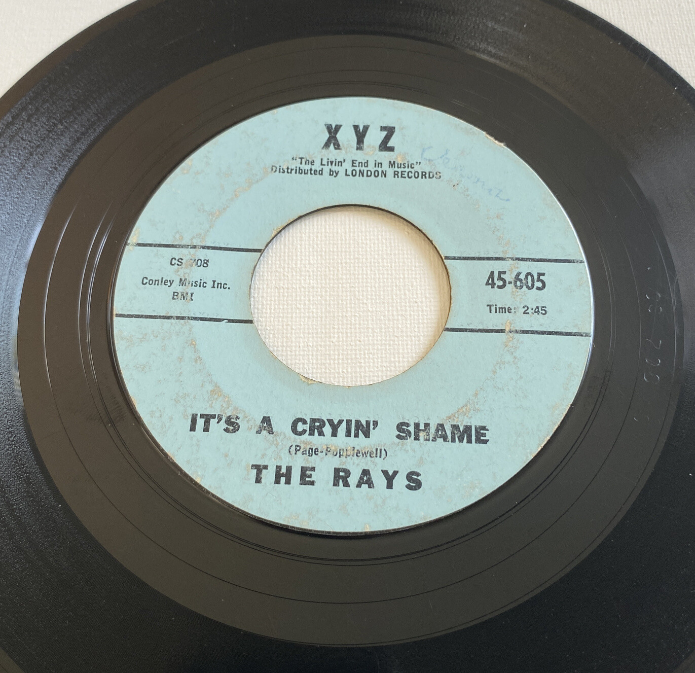 THE RAYS Mediterranean Moon #605 XYZ 1960 DOO WOP 45RPM | eBay