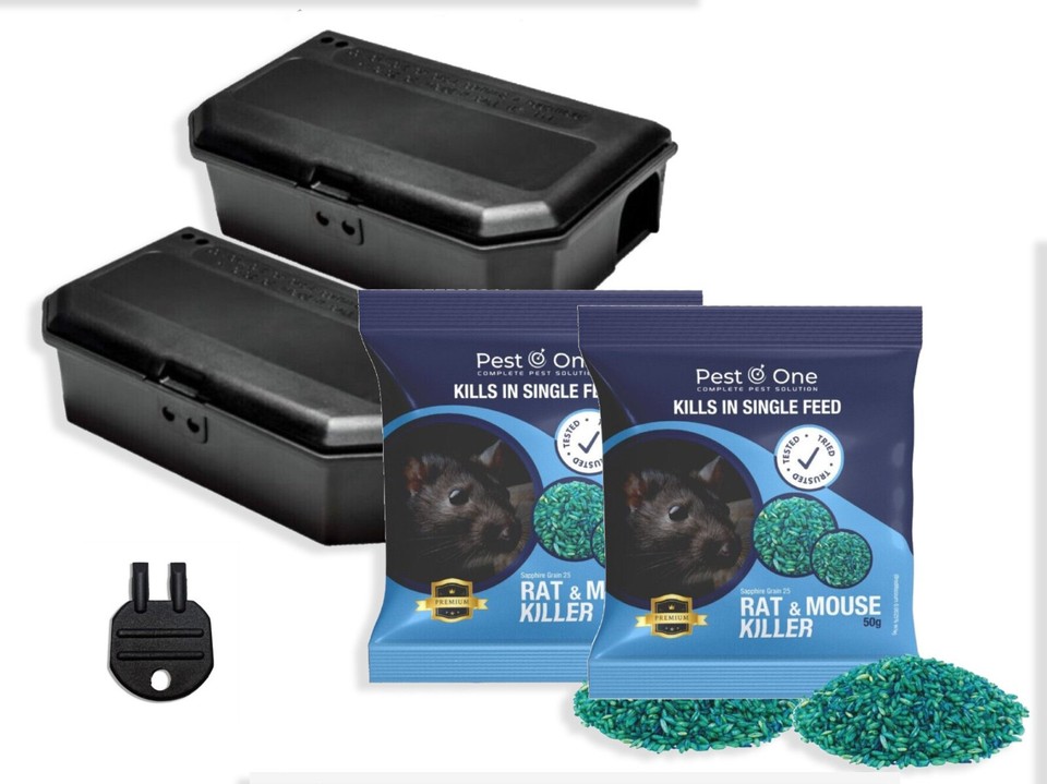 Rat & Mouse Rodent Poison Bait Killer Maximum Strong Bait Single Feed ...