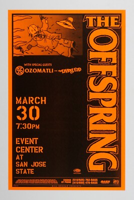 Offspring Poster 1999 Event Center San Jose State | eBay