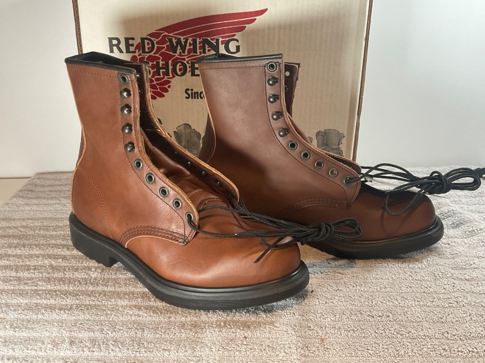 NOS Red Wing 953 Supersole MULTIPLE SIZES Round Soft Toe Boots NOS Work ...