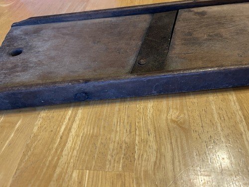 Vintage 16” Wooden Cabbage Slicer, Single-Blade Adjustable Mandolin | eBay