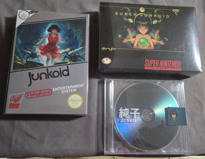 NES, SNES, Junkoid, Super Junkoid, Bonus Disc, Fishyface Games, Sealed ...