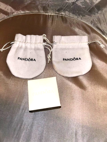 Pandora Jewelry Anti Tarnish White Velvet Gift Bags Pouches and Gift ...