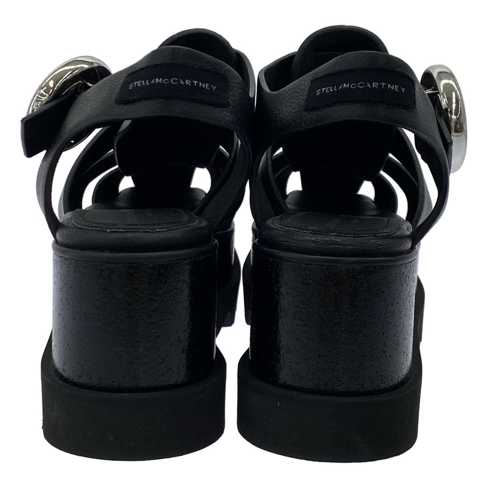 STELLA McCARTNEY Elyse Ellis Platform Wedge Sandals 810503 Black 36 Used MESC-0 | eBay