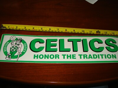 Boston Celtics NBA Team Logo Car Bumper Sticker Honor The Tradition | eBay