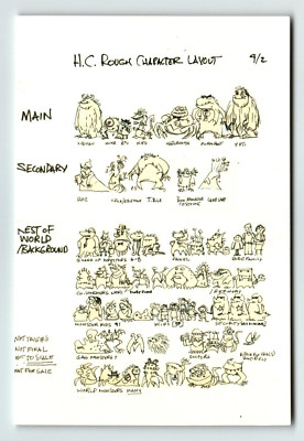 Postcard Pixar Monsters Inc Concept Art by Rob Pauley | eBay