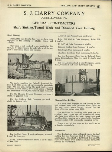 1924 PAPER AD S J Harry Connellsville PA R G Johnson Pittsburgh Coal ...