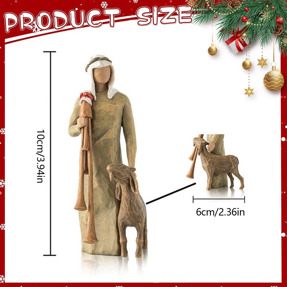 Nativity Set 1-Piece Willow-Tree Born Scene Figure Gift Model Statue ...