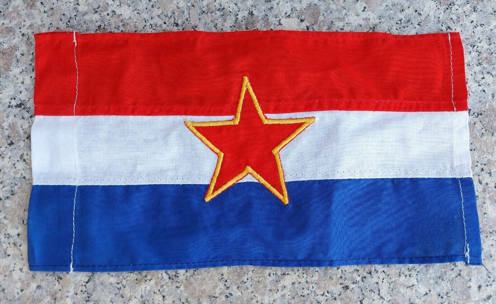 FLAG OF SR CROATIA, SFRJ YUGOSLAVIA (30 x 25 cm) vintage drapeau flagge ...